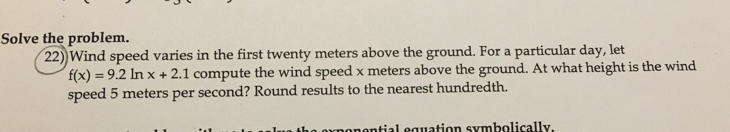 Solved Solve the problem. Wind speed varies in the first | Chegg.com