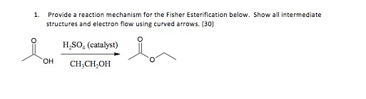 Solved 1. Provide a reaction mechanism for the Fisher | Chegg.com