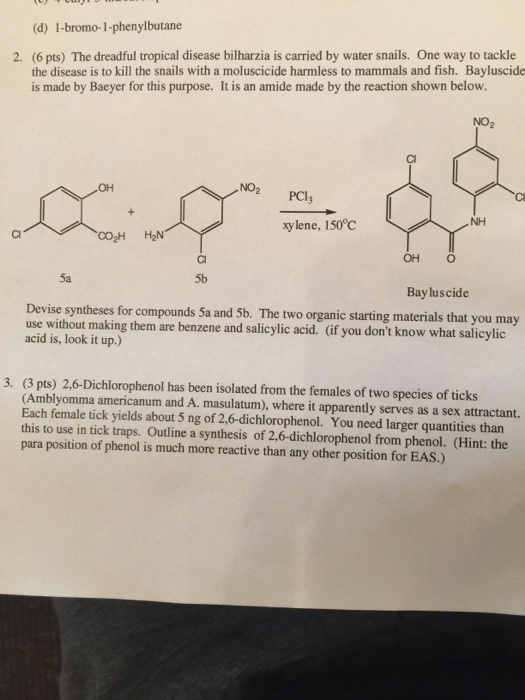 Organic chemistry synthesis problem. Questions 2 and | Chegg.com