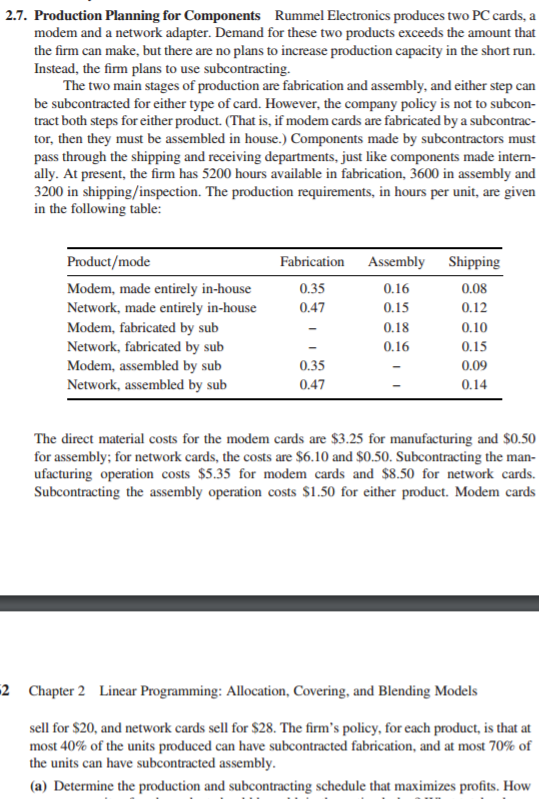 Solved Please use Excel Solver and show screenshots of how | Chegg.com