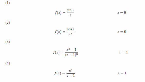 1. For each of the following functions, say whether | Chegg.com