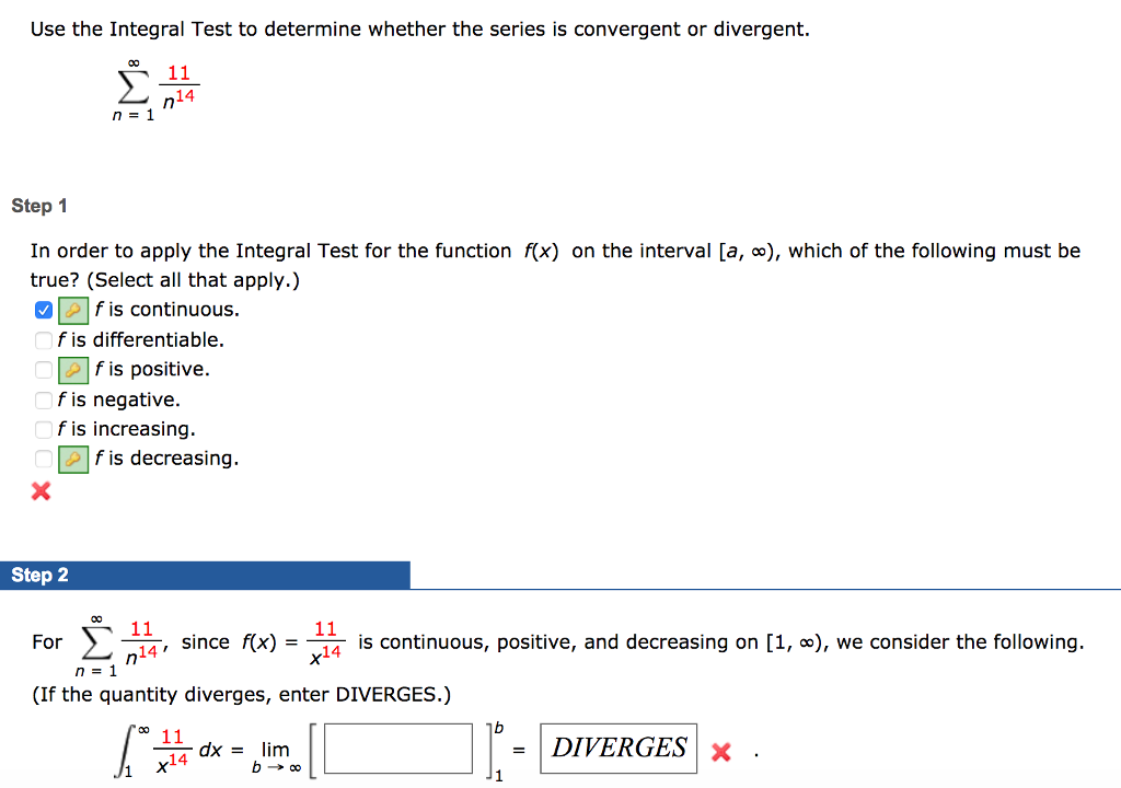Solved Use the Integral Test to determine whether the series | Chegg.com