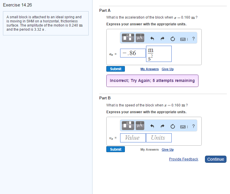 Solved A small block is attached to an ideal spring and is | Chegg.com