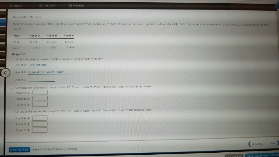 Solved eBook Calculator Print item Nickle Company | Chegg.com