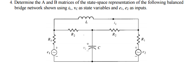 Solved Determine the A and B matrices of the state-space | Chegg.com