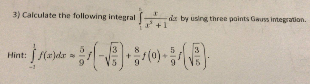 Solved 3) Calculate the following integral dz by using three | Chegg.com