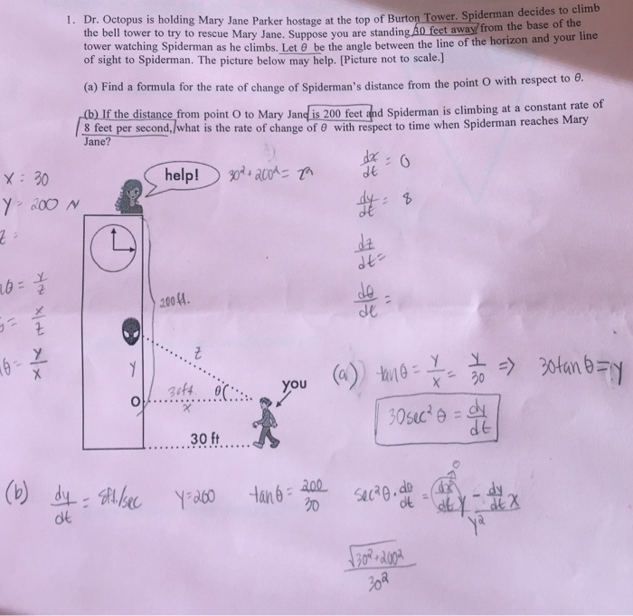 Solved Dr. Octopus is holding Mary Jane Parker hostage at | Chegg.com