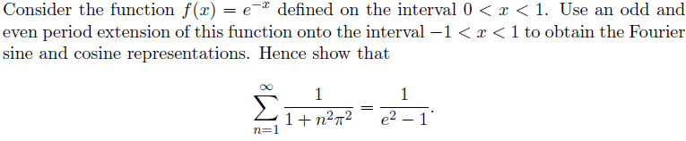 Solved: Consider The Function F(x) = E-r Defined On The In... | Chegg.com
