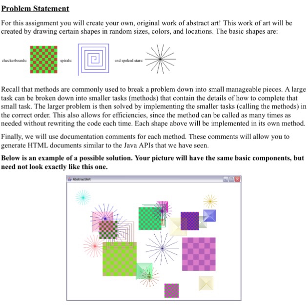 Solved Problem Statement For this assignment you will create | Chegg.com