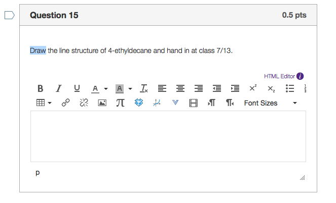 Solved Draw the line structure of 4-ethyldecane and hand in | Chegg.com