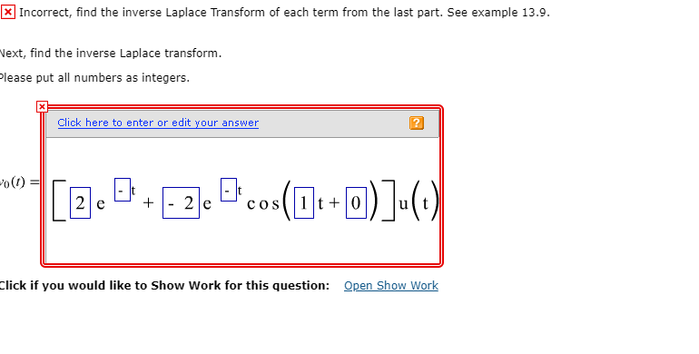 Solved ?correct Find vo(t), t > 0, in the network in the | Chegg.com