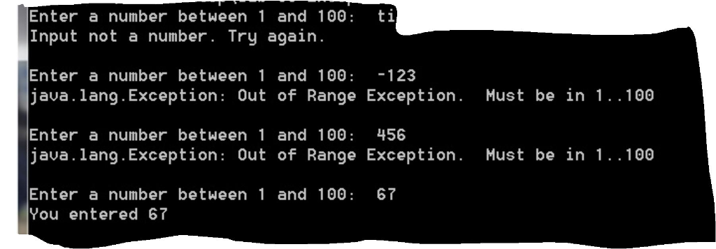 Solved How would I try/catch recovery from a format mismatch | Chegg.com