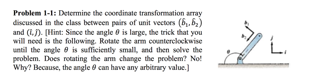 Solved Determine the coordinate transformation array | Chegg.com