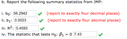 Solved questions: The statistics you just reported in parts | Chegg.com
