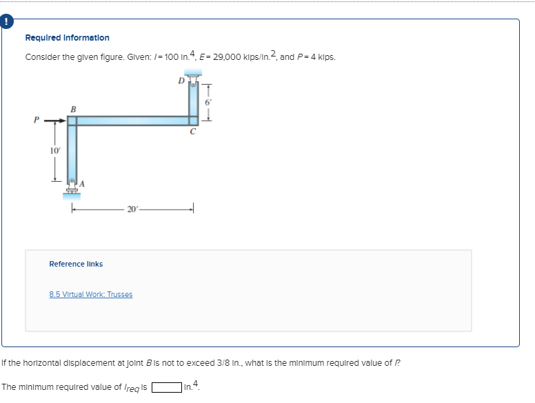 Solved Required Informatlon Consider the given figure. | Chegg.com