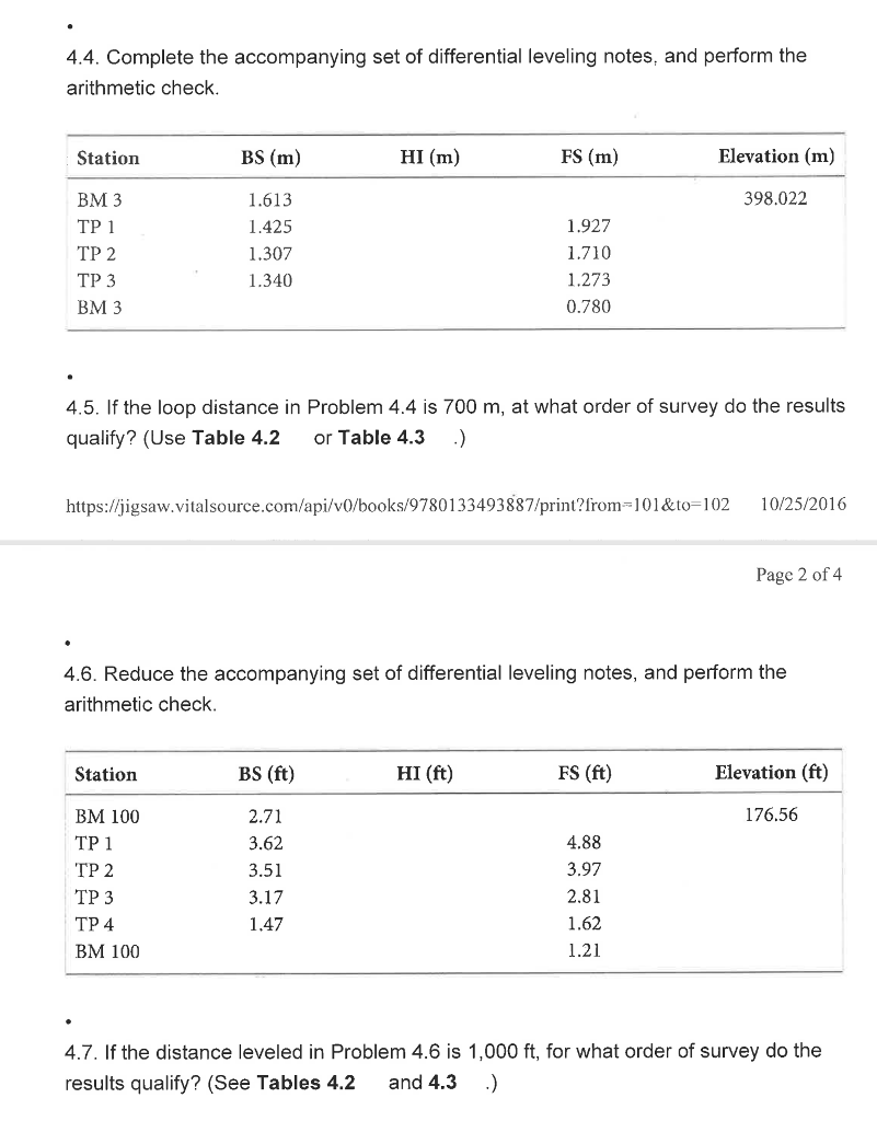 Solved 4.4. Complete the accompanying set of differential | Chegg.com