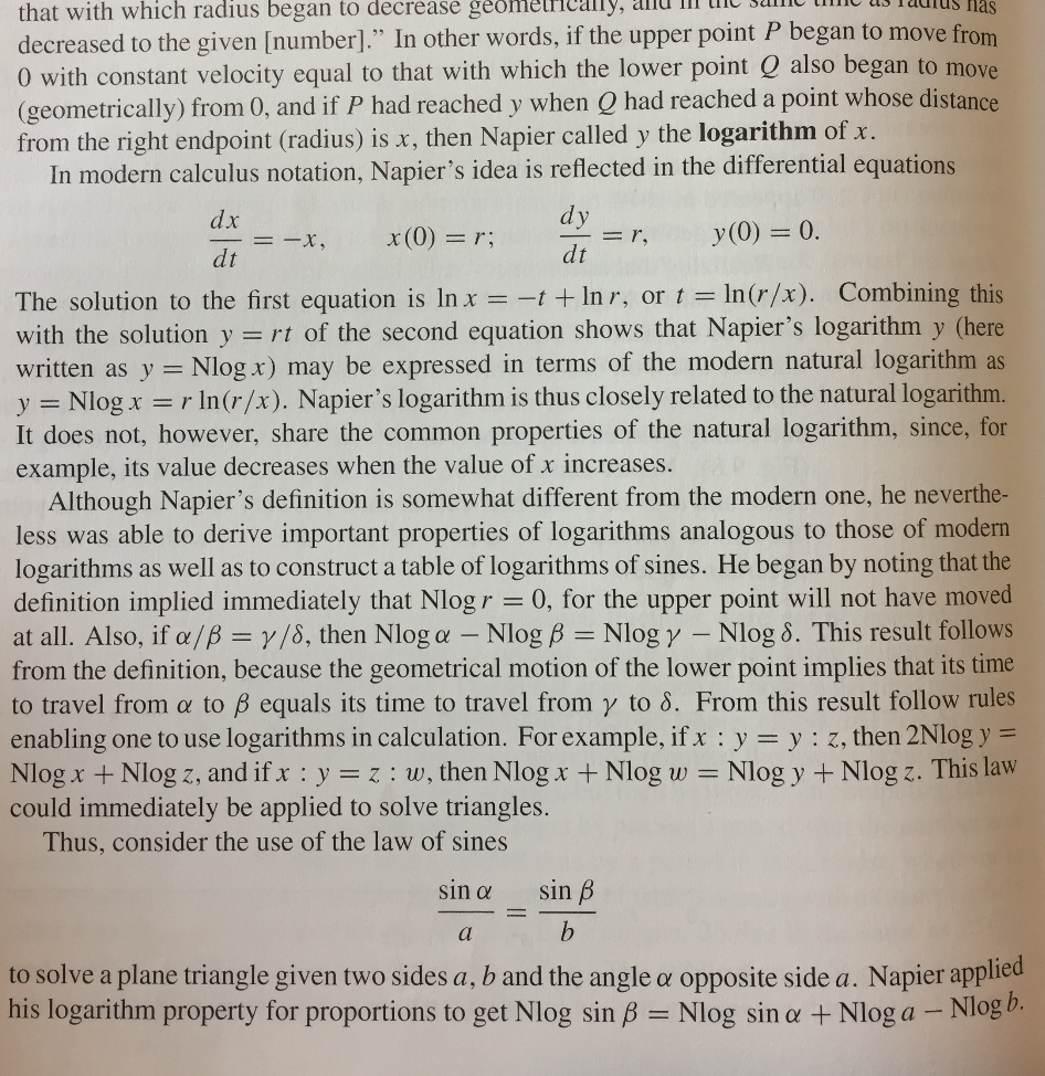 Solved 34. Using the definition of the function Nlog | Chegg.com