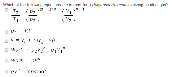 Polytropic Process Thermodynamic Derivation Of