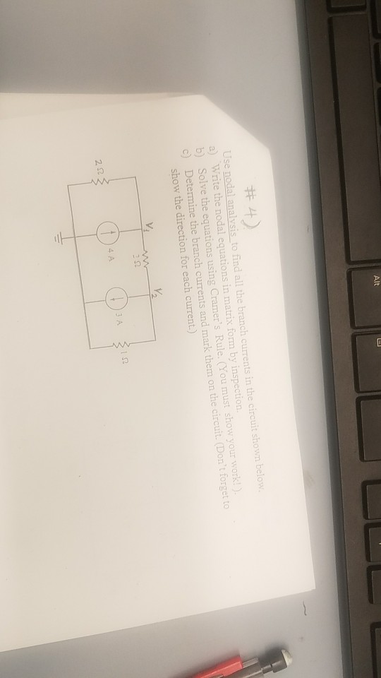 Solved Alt Use nodal analysis to find all the branch | Chegg.com