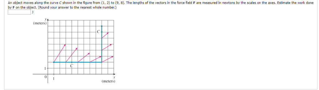 Solved An object moves along the curve C shown in the figure | Chegg.com