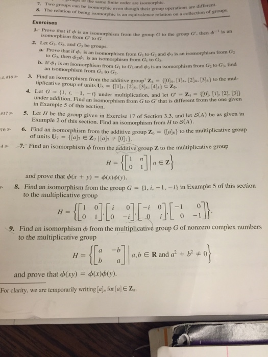 Solved Prove that if phi is an isomorphism from the group G | Chegg.com