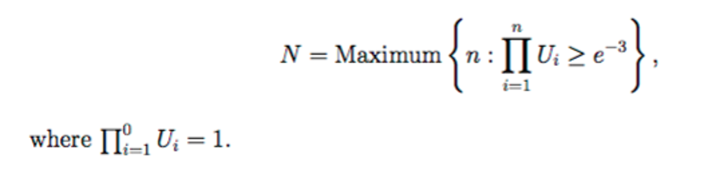 Let Ui, i ? 1, be random numbers. Define N by (a) | Chegg.com