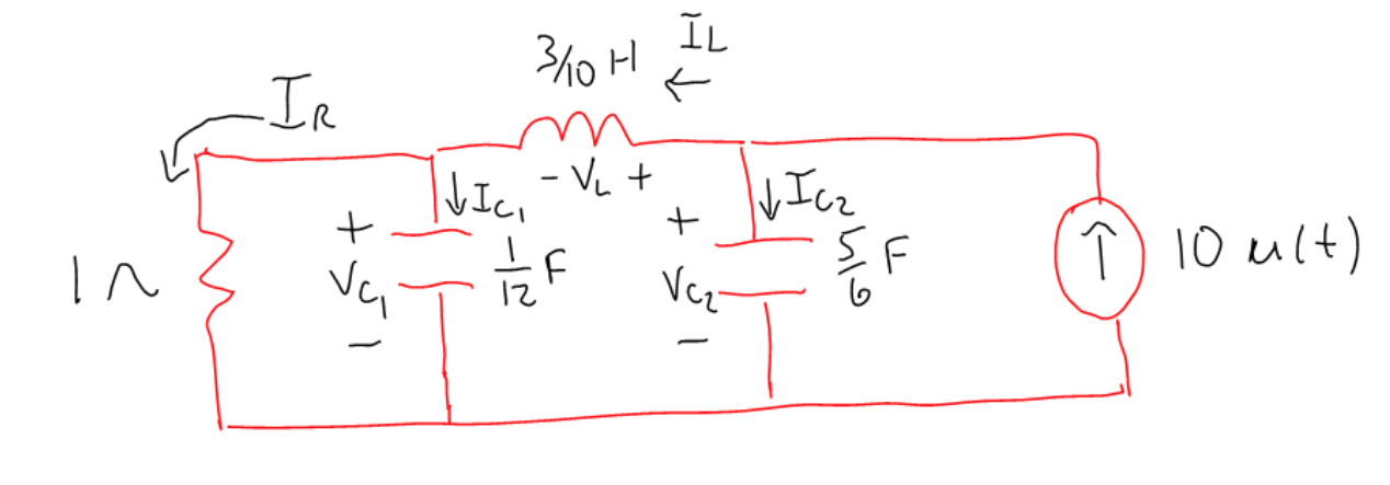 Solved Obtain the state-space matrix representation of the | Chegg.com