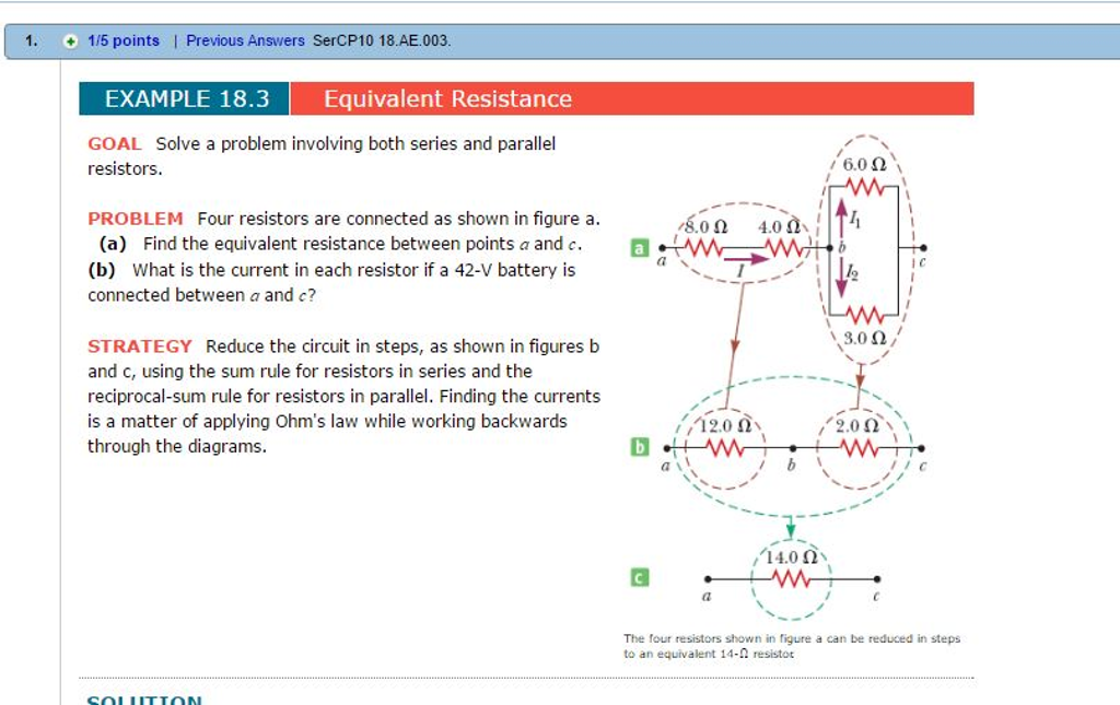 Solved GOAL Solve a problem involving both series and | Chegg.com