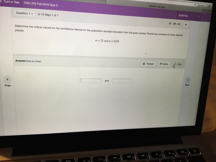 Determine The Critical Values For The Confidence