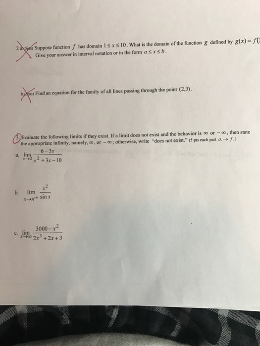 Solved Suppose function has domain 1 lessthanorequalto x | Chegg.com