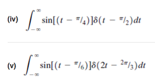 Solved Table Properties of the Unit Impulse Function | Chegg.com