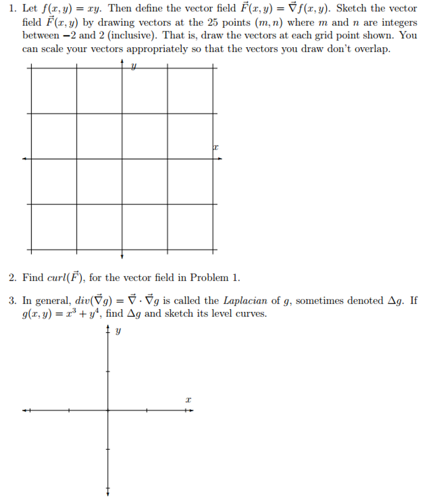 Solved Let f(x, y) = xy. Then define the vector field F(x, | Chegg.com