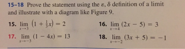 Solved Prove the statement using the epsilon, delta | Chegg.com Solved Prove the statement using the epsilon, delta | Chegg.com