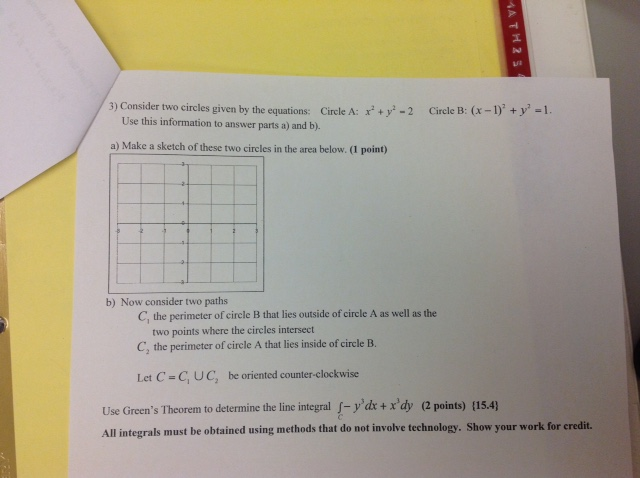 Solved Consider two circles given by the equations: Circle | Chegg.com