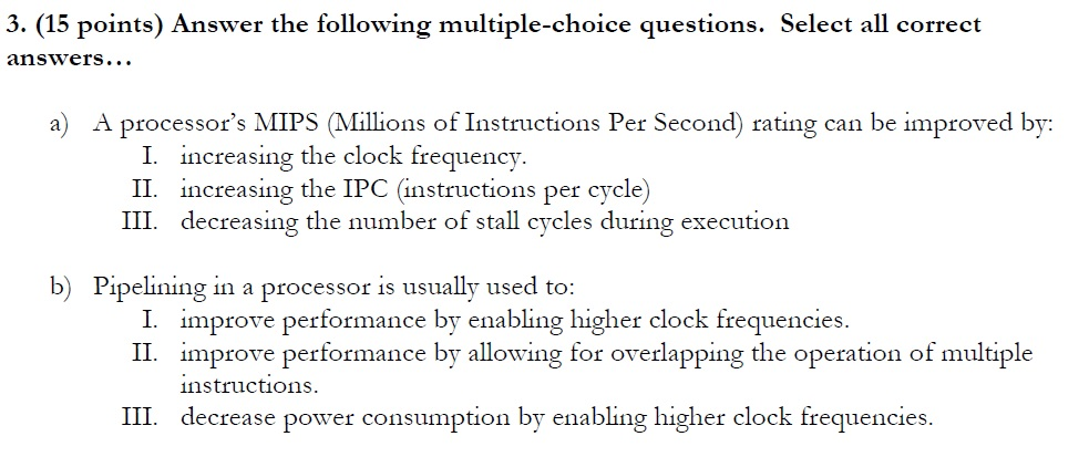 Answer the following multiple-choice questions. | Chegg.com