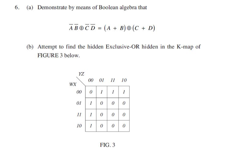 Solved (a) Demonstrate by means of Boolean algebra that A | Chegg.com