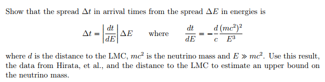 Show that the spread delta t in arrival times from | Chegg.com