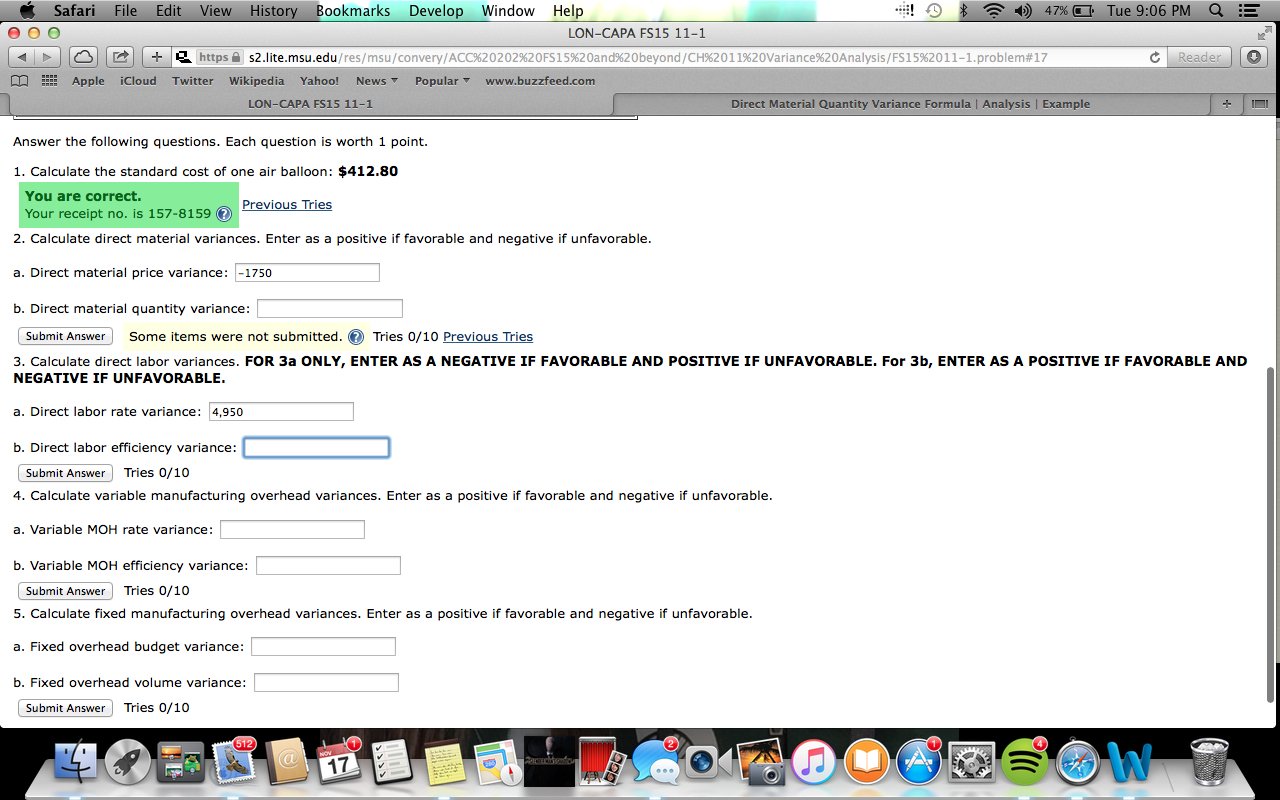 Solved Safari File Edit View History Bookmarks Develop | Chegg.com