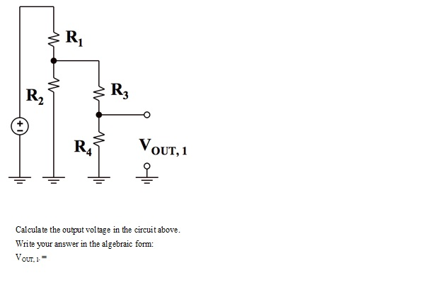 Solved Calculate the output voltage in the circuit above. | Chegg.com