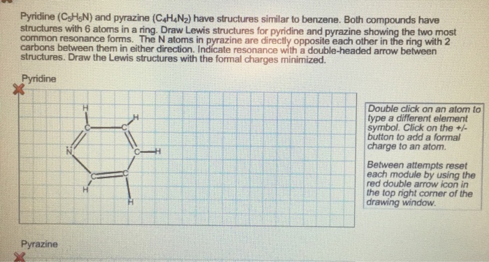 Pyrazine Lewis Structure