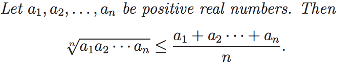 Solved Let a1, a2,..., an be positive real numbers. Then | Chegg.com