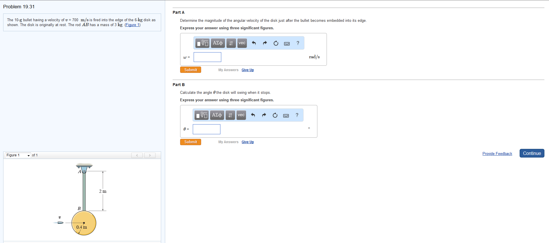 Solved The 10-g bullet having a velocity of v = 700 m/s is | Chegg.com