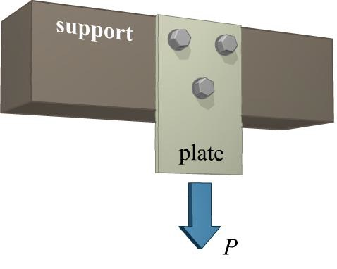 Solved A steel plate is to be attached to a support with | Chegg.com