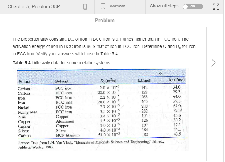 Solved Chapter 5, Problem 38P Bookmark Show all steps ON | Chegg.com