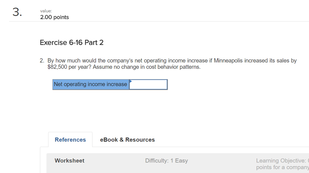 Solved Exercise 6-16 Working with a Segmented Income | Chegg.com