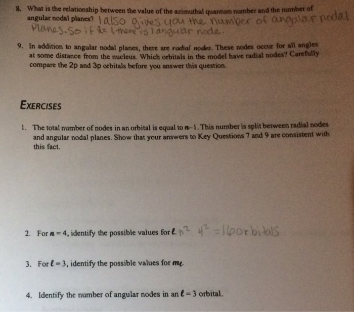 Solved What is the relationship between the value of the | Chegg.com