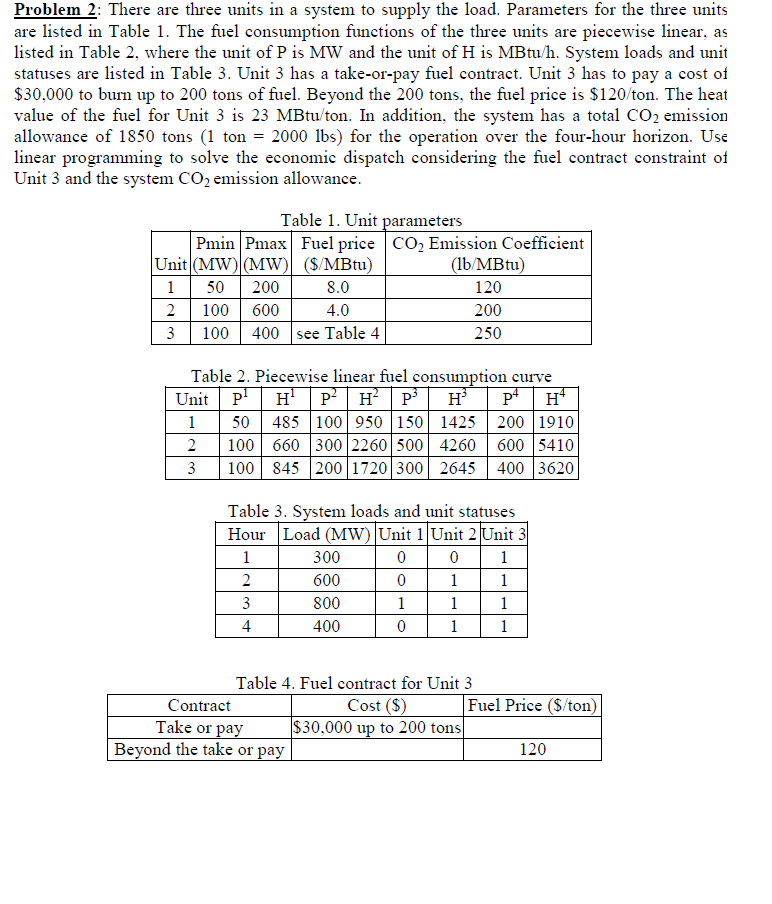 There are three units in a system to supply the load. | Chegg.com