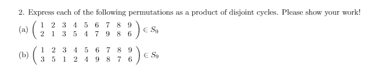Solved Express each of the following permutations as a | Chegg.com