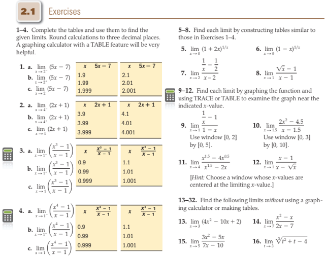 Solved 2.1 Exercises 1-4. Complete the tables and use them | Chegg.com