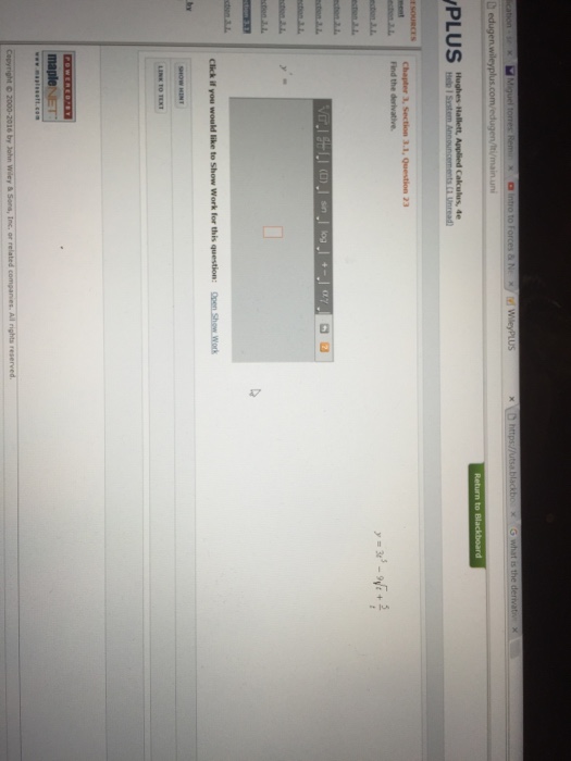 Solved Find the derivative | Chegg.com